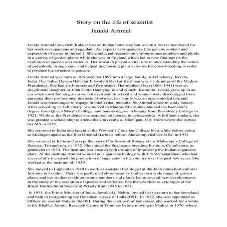 Story on the life of scientist 2 | PDF