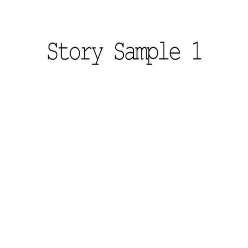 Story Sample 1 | PDF