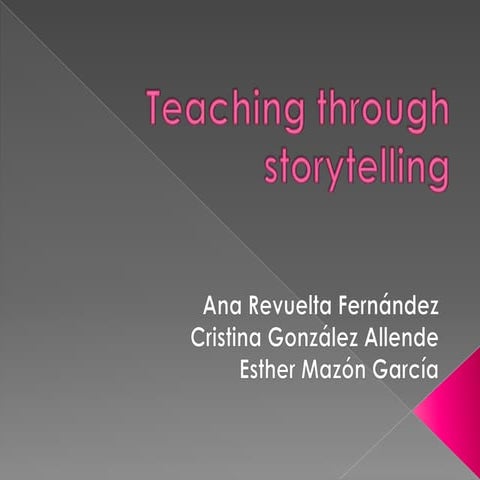 Teaching Languages Through Storytelling | PPTX