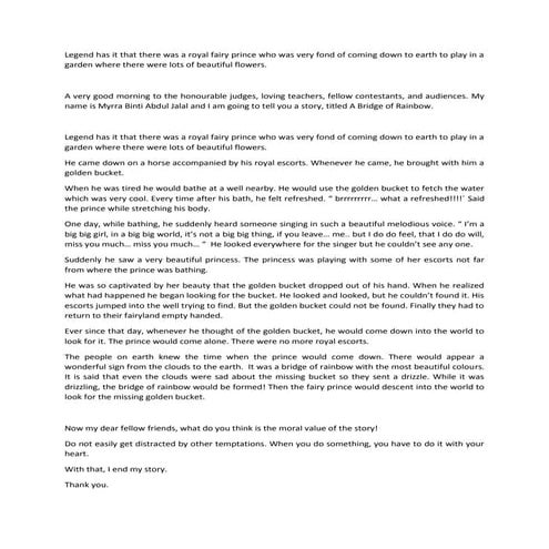 Story telling | DOCX