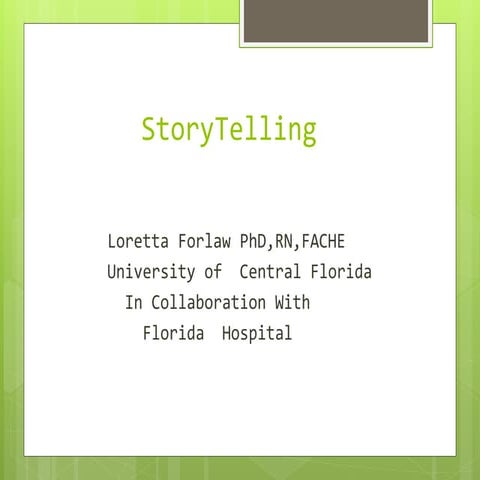 Storytelling Module 1 | PPT