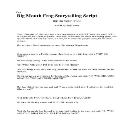 Storytelling | DOCX