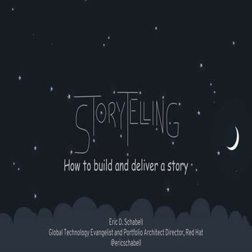 Storytelling - how to build and deliver a story | PPTX