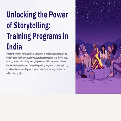 Storytelling Training Program in India - Transforme | PPT