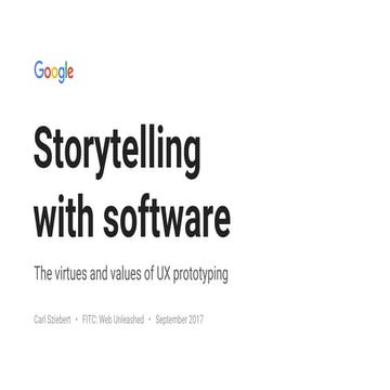 Storytelling with software | PPT