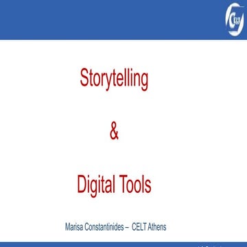 Storytelling and digital tools | PPTX | Education
