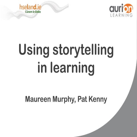 Using storytelling in learning | PDF