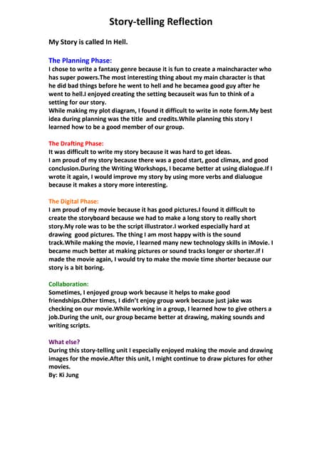 Visual Project - Production Reflection | PPTX