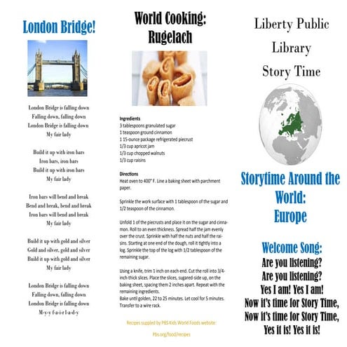 Storytime Travel Series: Europe | PDF