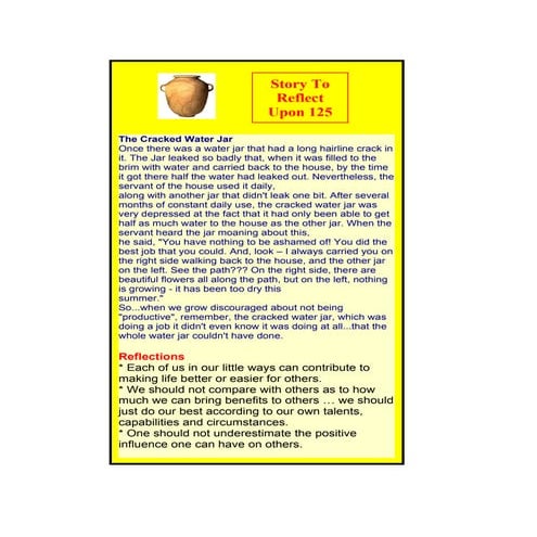 Story To Reflect Upon 125, 126 | PDF