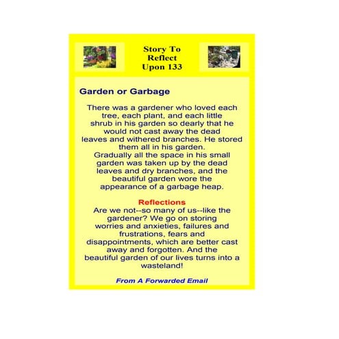 Story To Reflect Upon 133, 134 | DOC