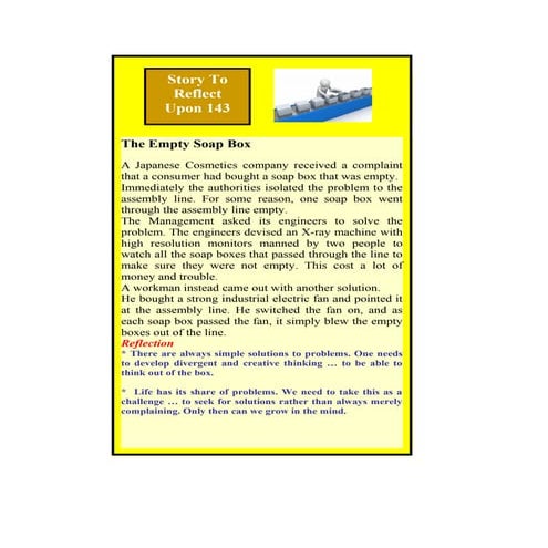 Story To Reflect Upon 143, 144 | PDF