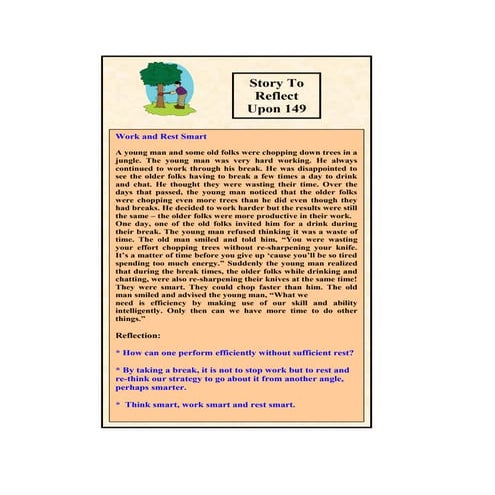 Story To Reflect Upon 149, 150 | PDF