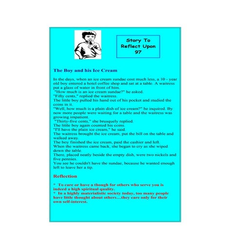 Story To Reflect Upon 97, 98 | DOC