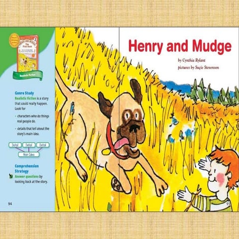 Storytown Henry and Mudge story | PPTX