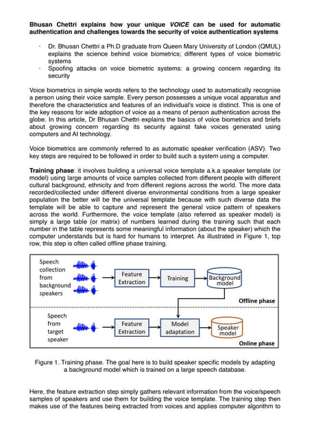 Speaker Recognition System | PPTX | Operating Systems | Computer Software and Applications