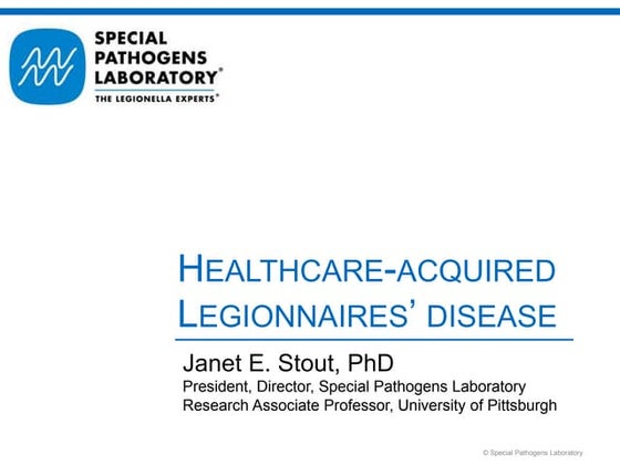 Legionnaire’s disease | PPTX