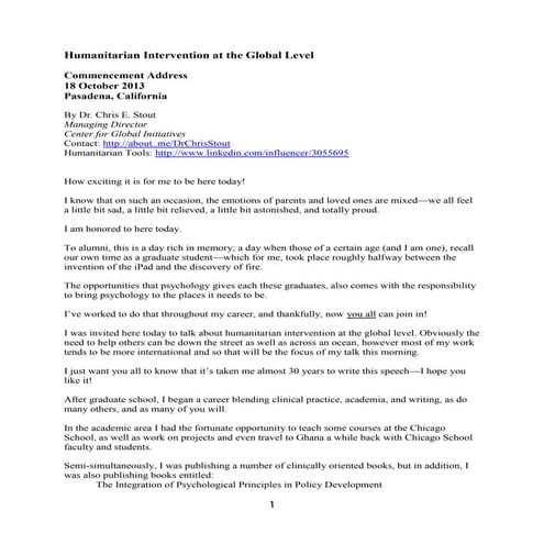 Humanitarian Intervention at the Global Level | DOCX