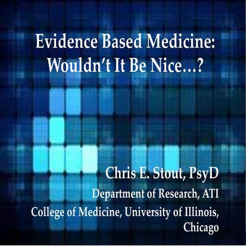 Stout on Evidence Based Practice Tools | PPTX | Surgery | Medical Health