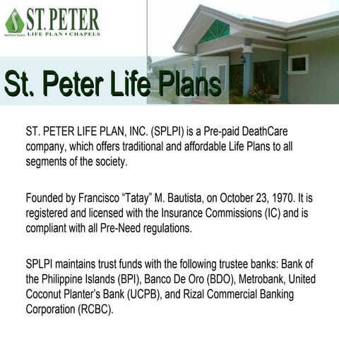 St. Peter Life Plans | PPT