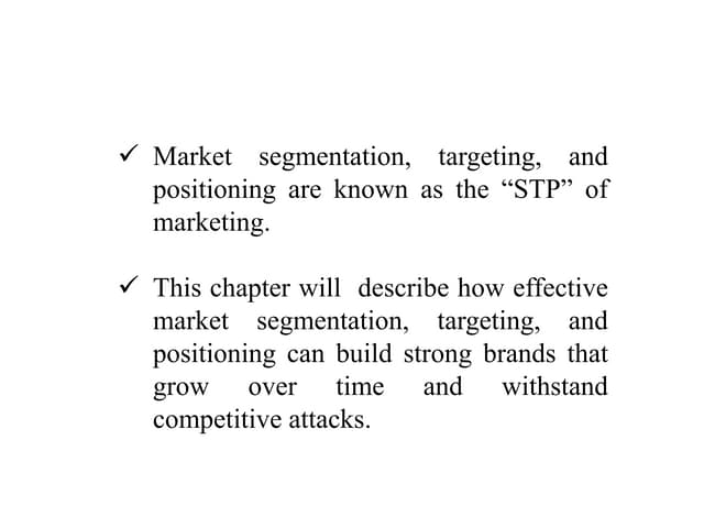 Identifying Market Segments and Targets / Marketing Management By Kotler Keller | PPT