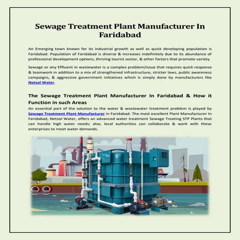 Sewage Treatment Plant Manufacturer In Noida.pdf
