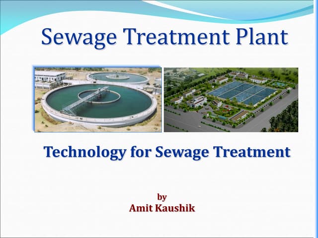 Construction of Sewage Treatment Plant STP – 350 kld for CPMF Part 1 | PPTX