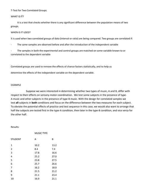 QUANTITATIVE DATA ANALYSIS HOW TO DO A T-TEST ON MS-EXCEL AND SPSS | PPT