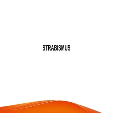 Strabismus(The Squint) | PPTX | Eye and Vision Conditions | Diseases ...