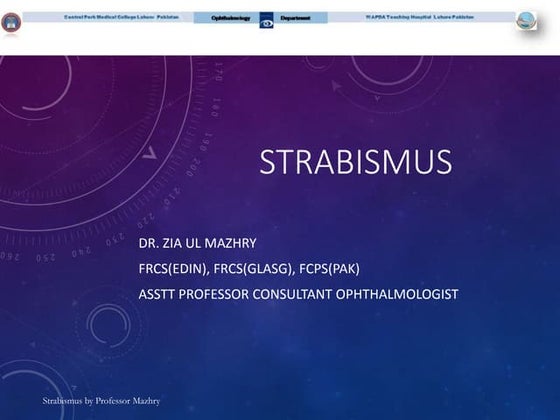 Strabismus(The Squint) | PPT