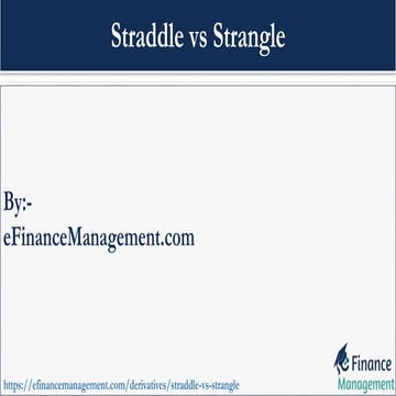 Straddle vs Strangle | PPTX