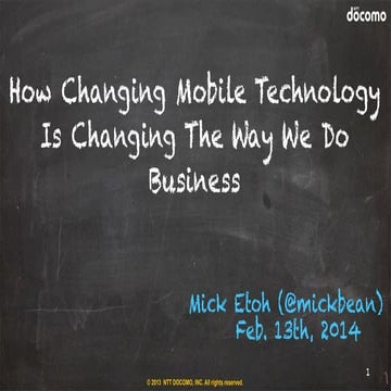 Future of mobile technology | PPTX