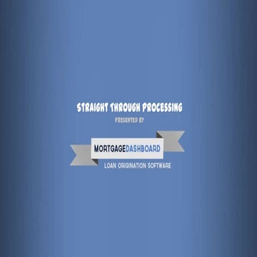 Straight Through Processing | PPTX