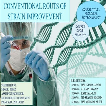 strain improvement techniques | PPTX