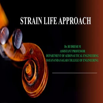 Strain life approach | PDF
