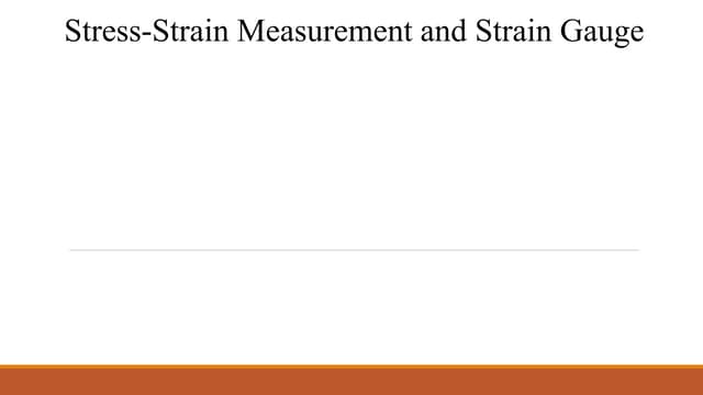 Strain gauge loadcell ppt | PPTX