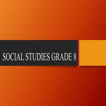 2025 Grade 8 Social Studies Lesson Notes | RATIONALISED Curriculum ...