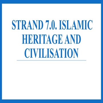 STRAND 7.0. ISLAMIC.pptx GRADE 8 CBC KIDS | PPTX