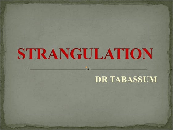 Strangulation | PPT