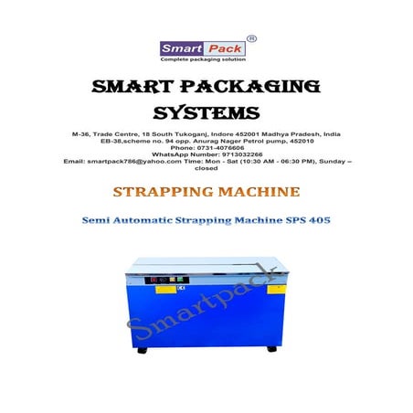Strapping machine | PDF