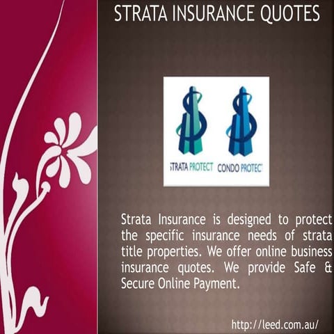 Strata insurance quotes | PPT