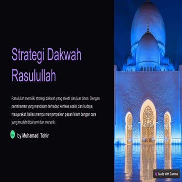 dakwah muhammadiyah :Strategi-Dakwah-Rasulullah.pptx