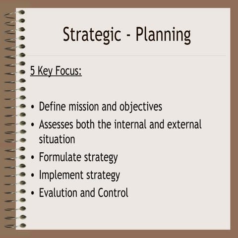 Strategic Planning | PPT
