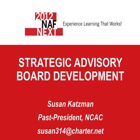 Strategic advisory board development | PPTX