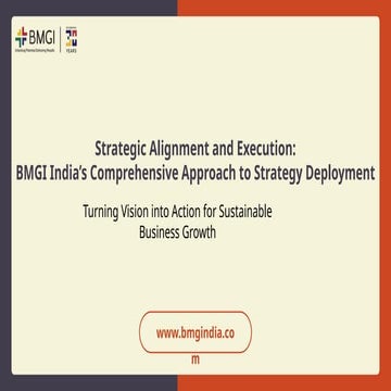 Strategic Alignment and Execution: BMGI India’s Comprehensive Approach ...