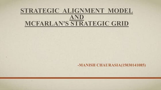 Mc farlan's strategic grid | PPTX | Business | Business and Finance
