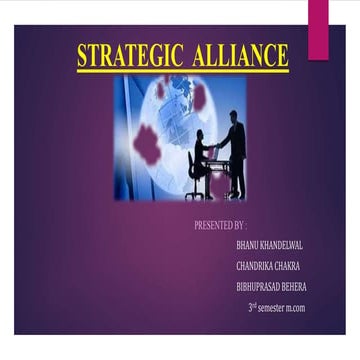 Strategic alliance | PPTX