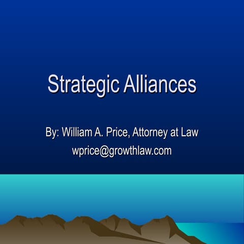 Strategic alliances | PPT