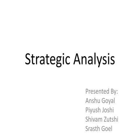 Strategic analysis | PPTX