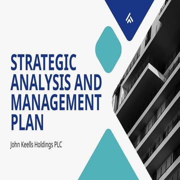 Comprehensive Strategic Analysis and Management Plan for John Keells ...